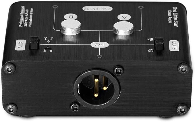 Amazon.com: 2 Way XLR Balanced Stereo Audio Switcher Passive A/B Mini ...