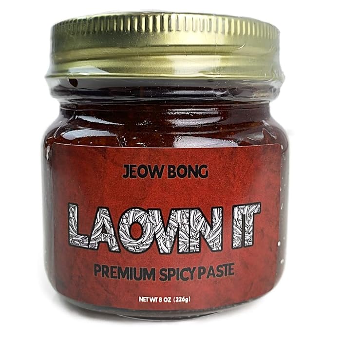 Buy Jeow Bong Premium Spicy Paste 8oz (1 Jar), Authentic Lao Spice ...