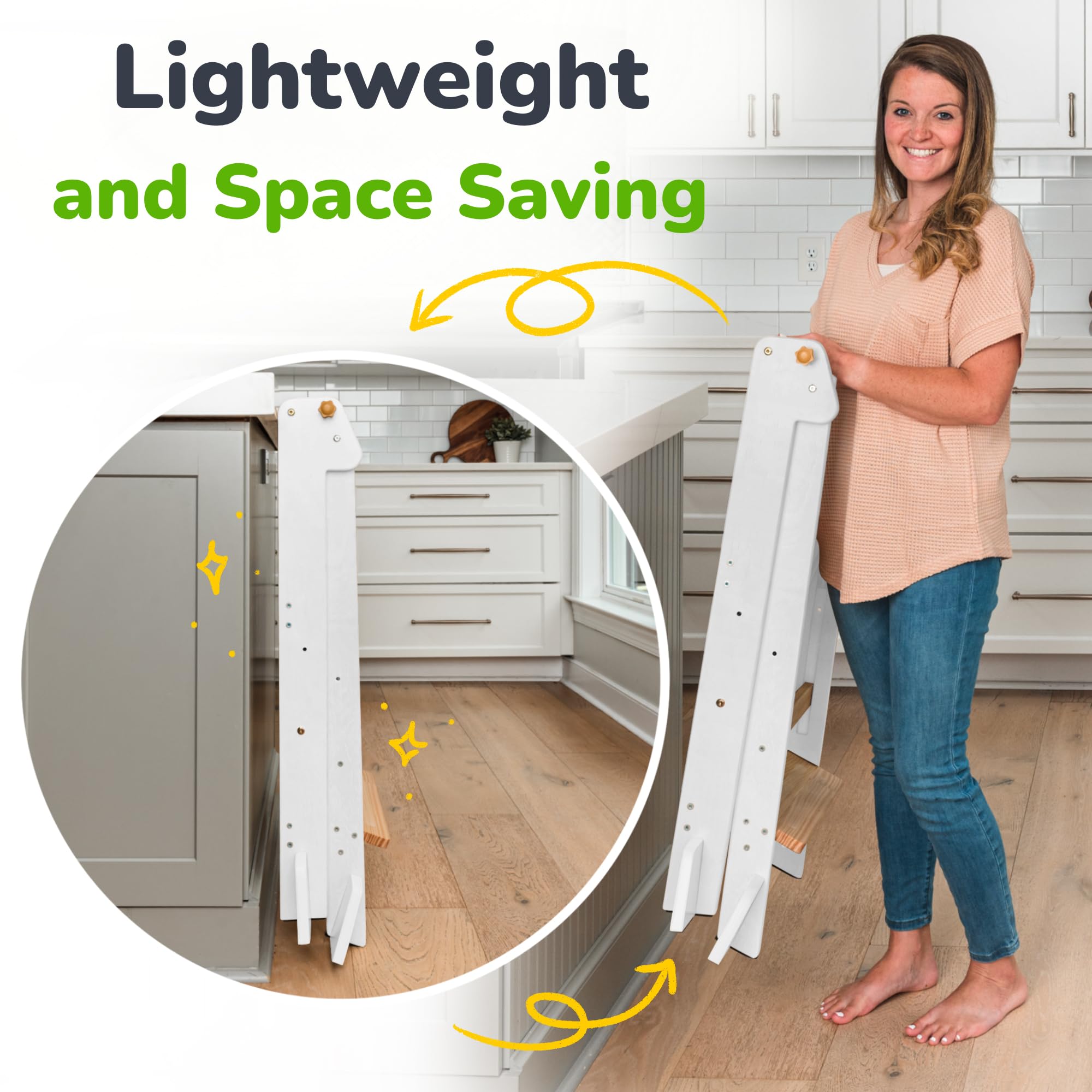 Snapklik.com : OCODILE Adjustable Foldable Toddler Tower Folding Tower ...