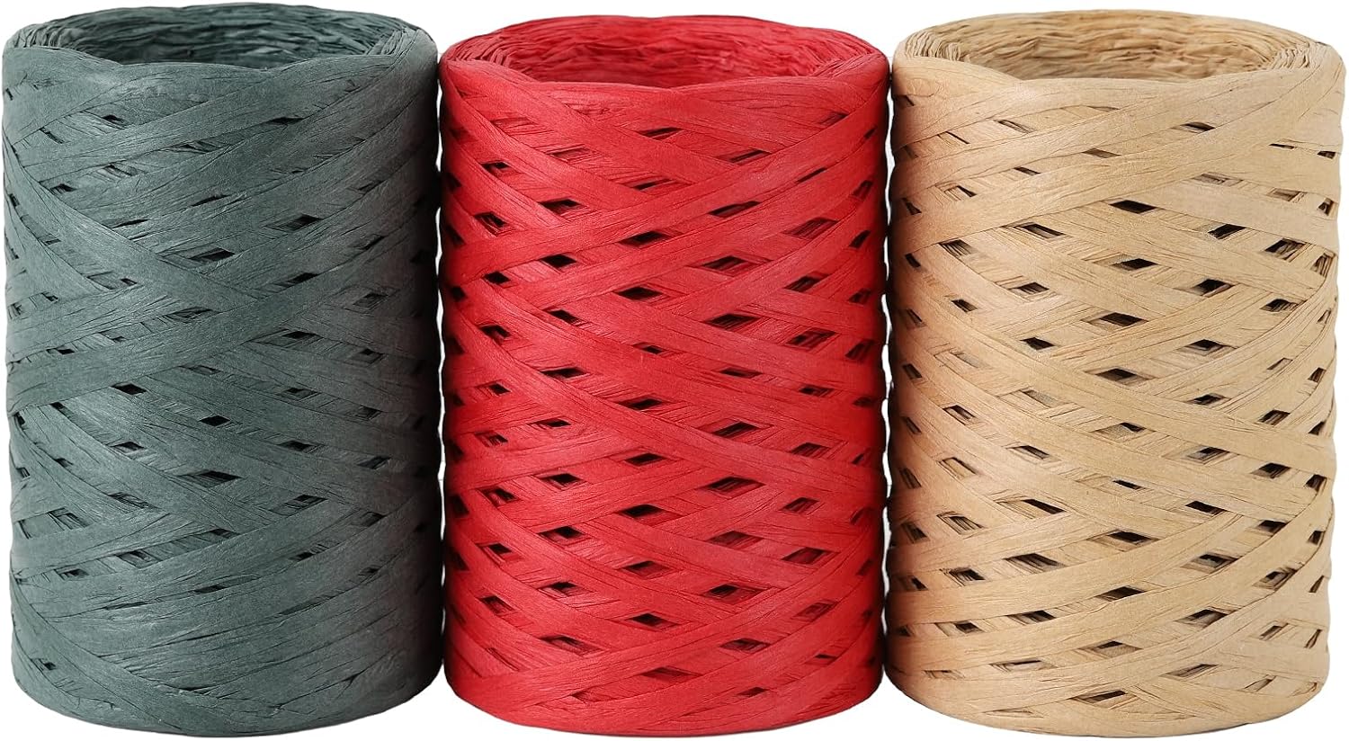 Amazon.com: GZXUNFA 984 Ft Raffia Paper Ribbon for Gift Wrapping Ribbon ...