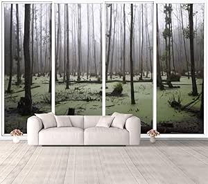 Amazon.com: 3D Fake Window Wallpaper Moody Swamp Peel & Stick Self ...