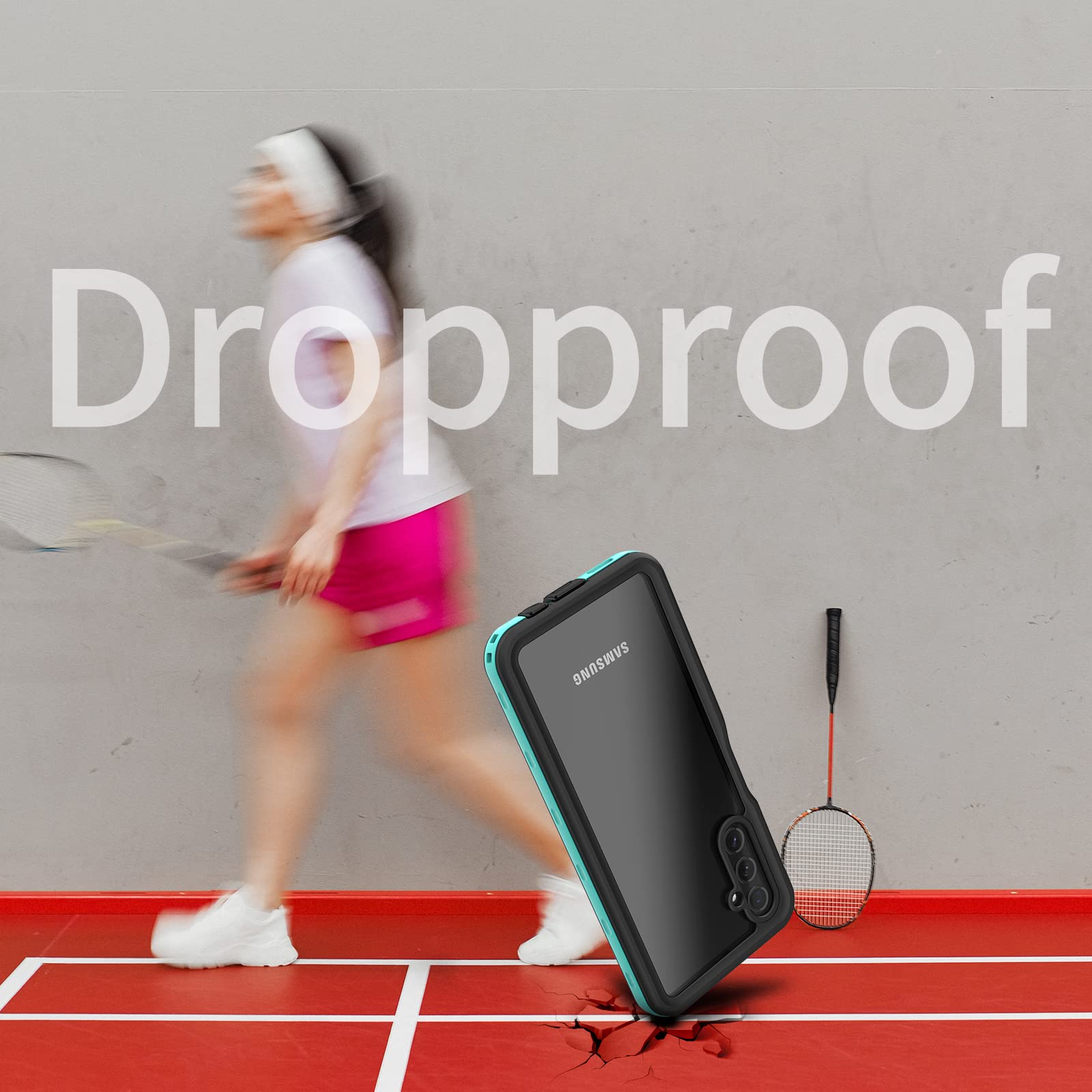 Samsung Galaxy A14 5G Waterproof Case, DOOGE [Support Fingerprint ID ...