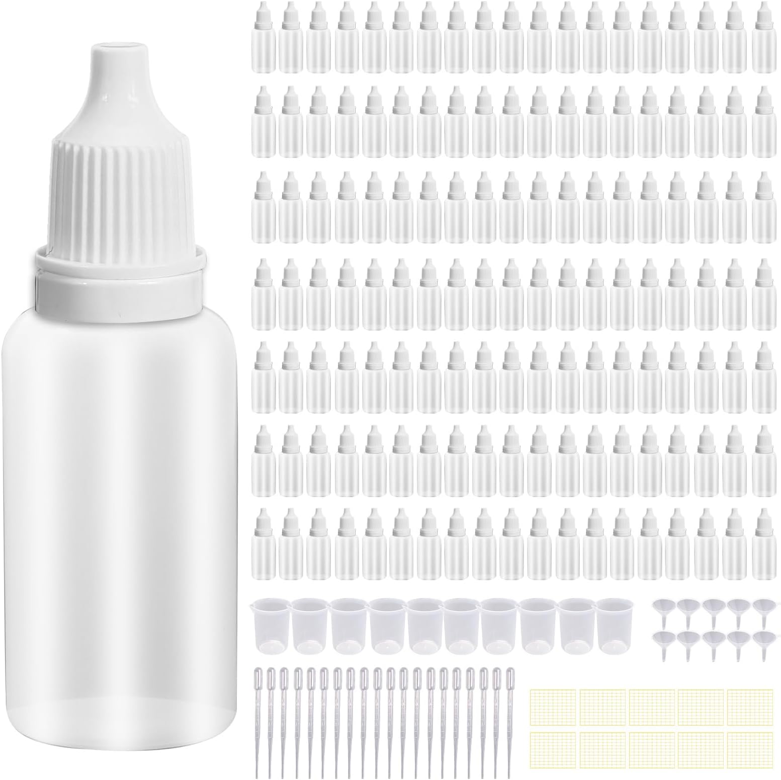 Amazon.com: Olutacot 220 Pcs Dropper Bottles Eye Dropper Bottle Bulk ...
