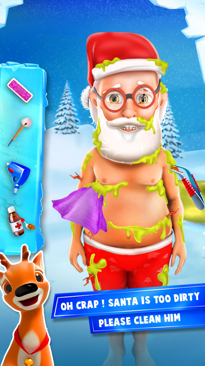 Christmas Emergency Surgery Doctor Salon - Crazy Santa Surgeon - App on ...