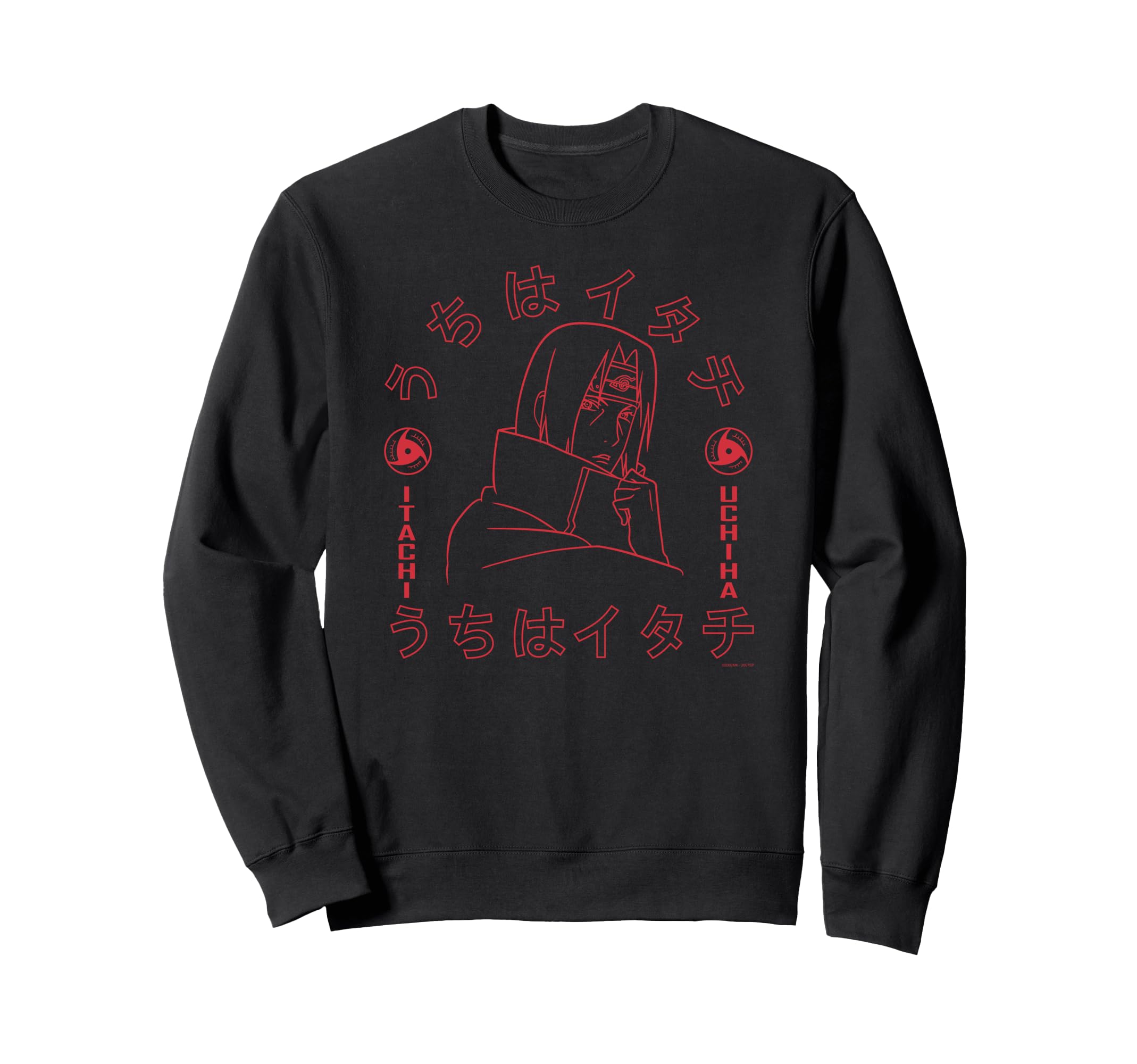Amazon.com: Naruto Shippuden Itachi of the Sharingan Sweatshirt ...