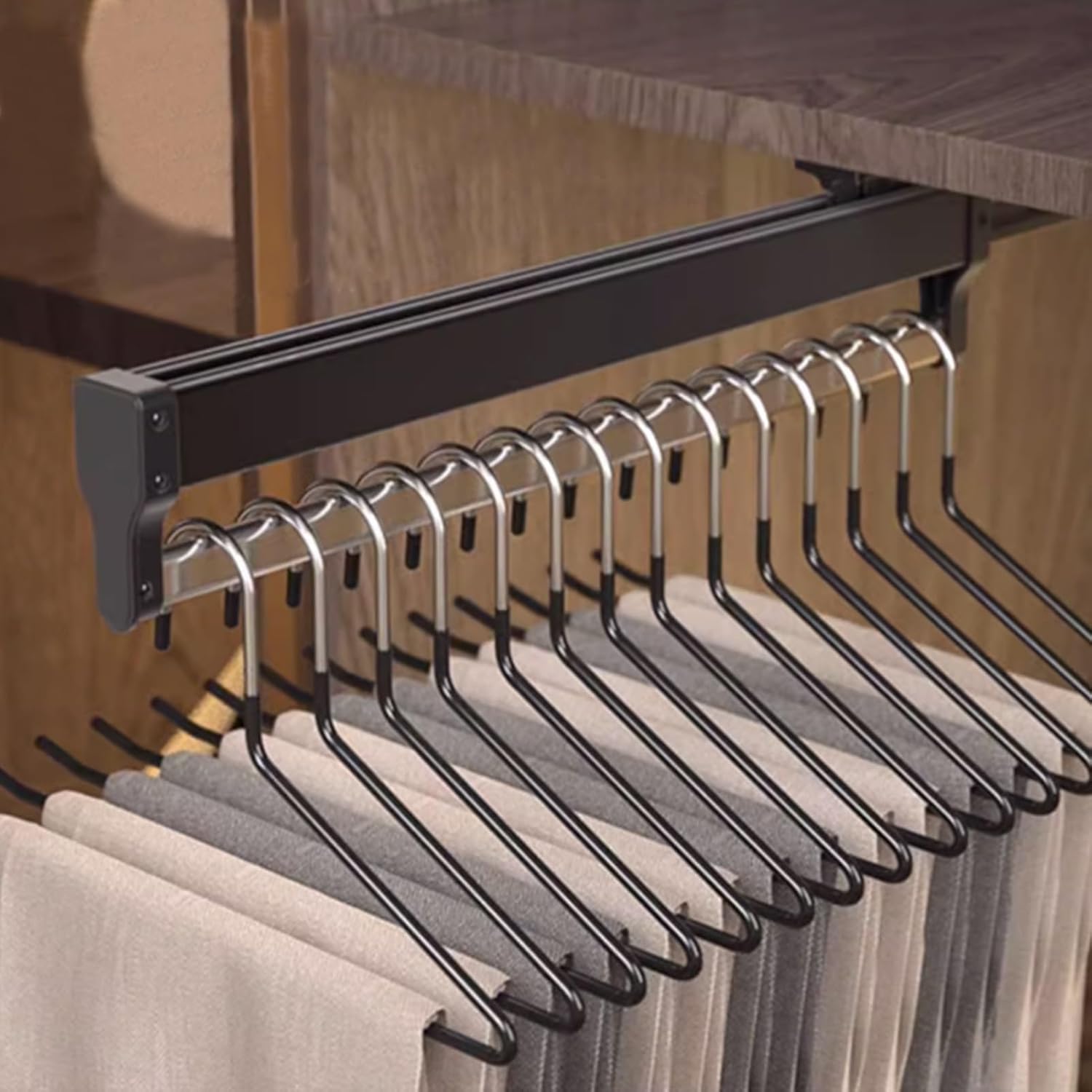 Porte V tements Extractible Alliage D aluminium Cintre Coulissant porte-v-tements-extractible-alliage-d-aluminium-cintre-coulissant
