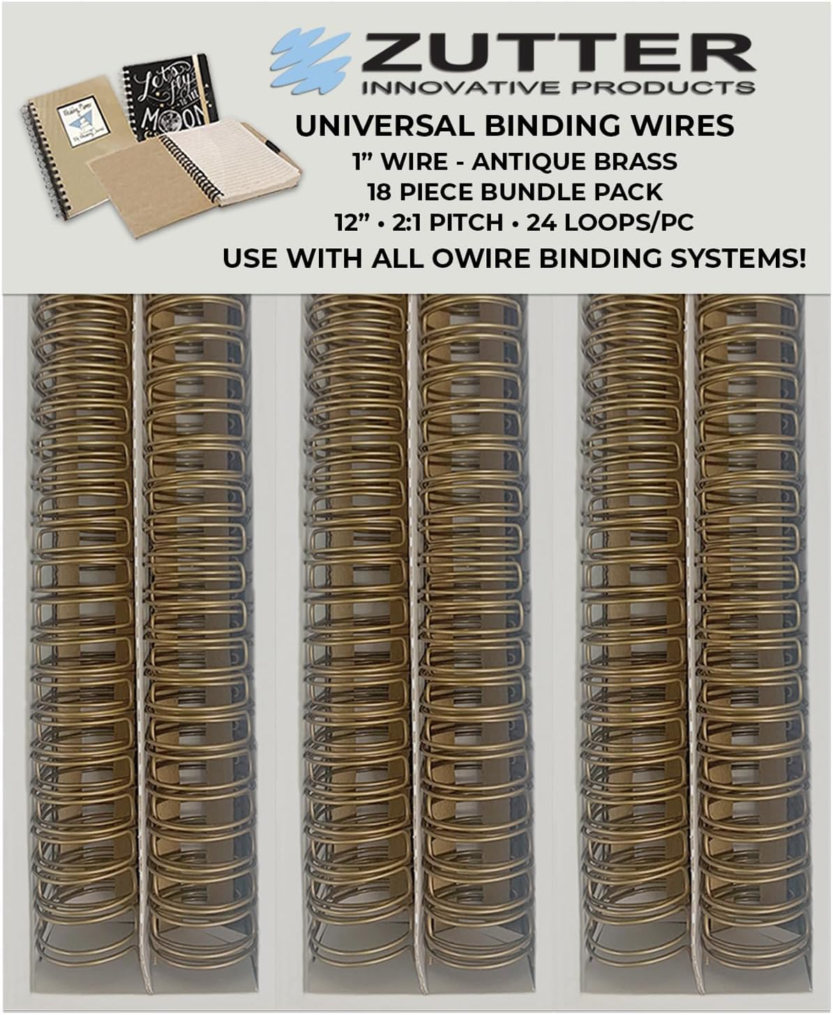 Amazon.com : Zutter Binding Wires - Antique Brass Bundle Pack - Use ...
