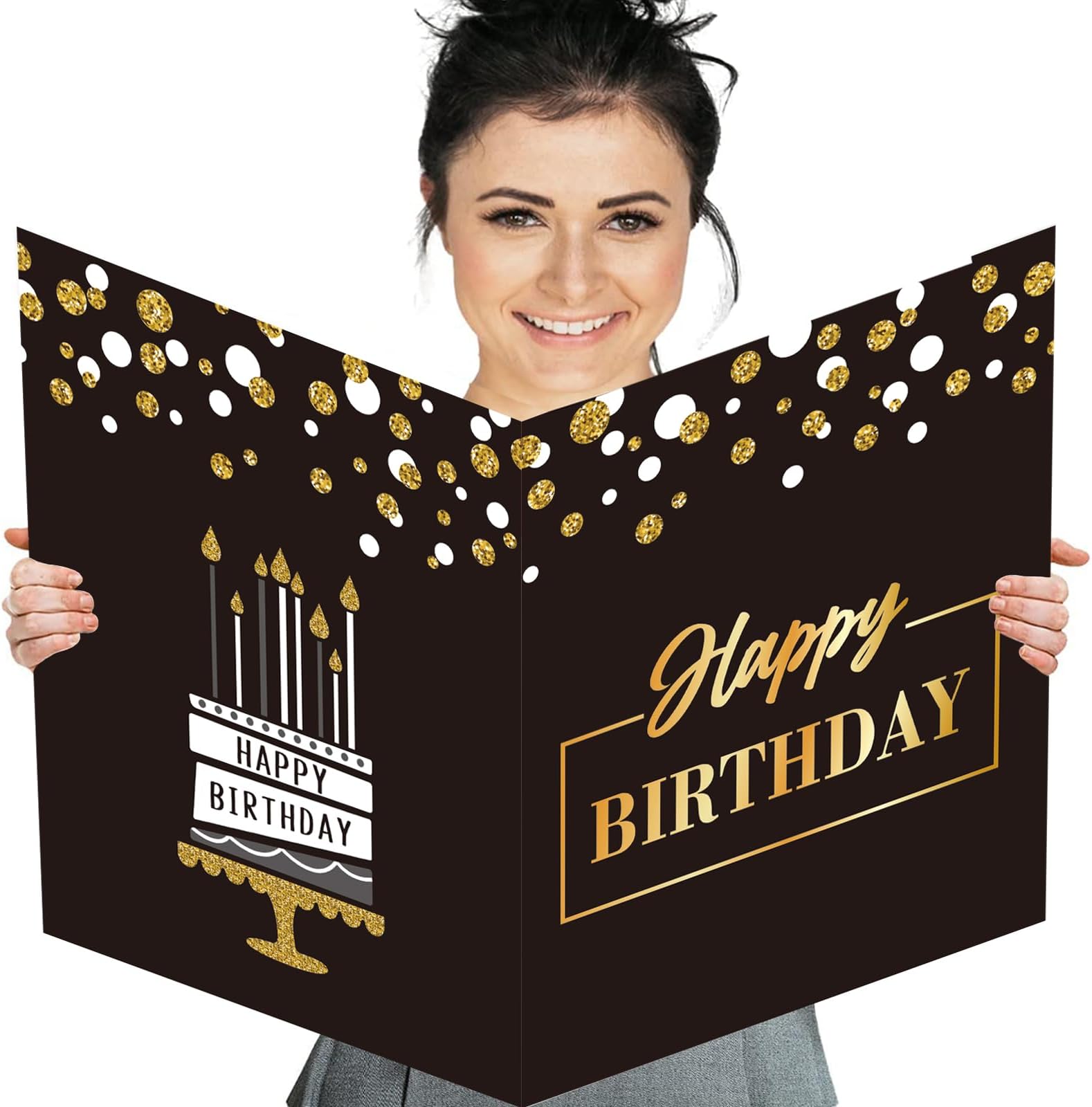 Amazon.com : Andaz Press 8.5"x11" Personalized Photo Birthday Card with ...