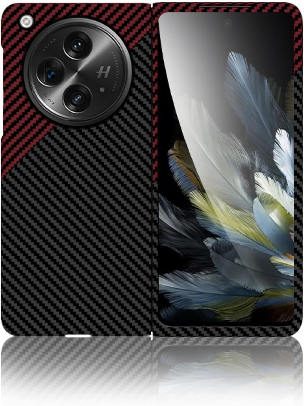 Amazon.com: CASEVERSE Carbon Fiber Case Compatible with Oneplus Open ...