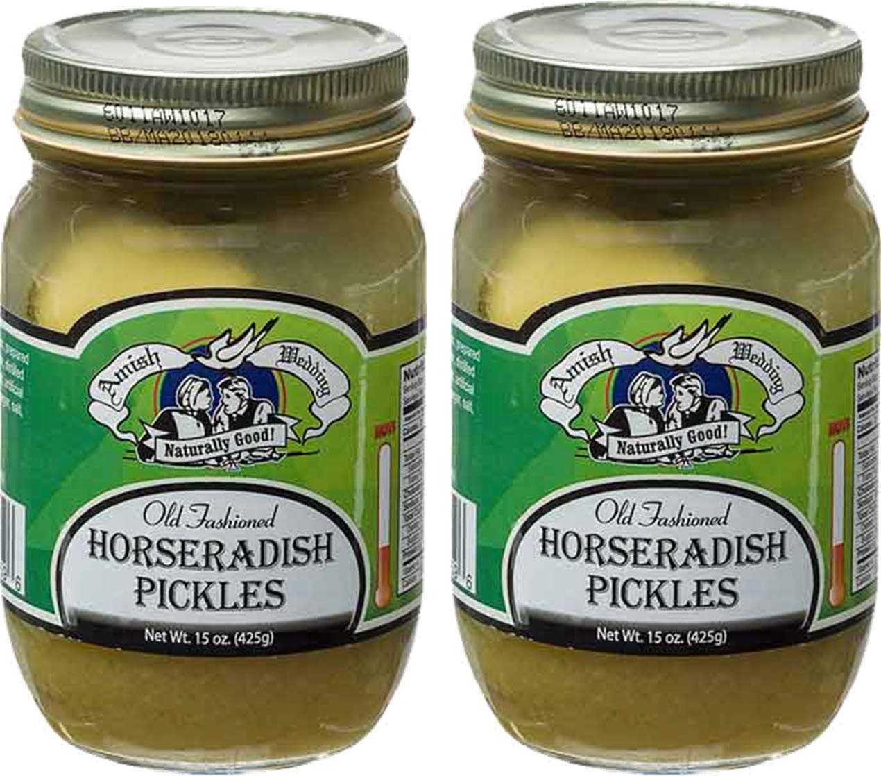Amazon.com : Amish Wedding Horseradish Pickles 15oz (Pack of 2 ...