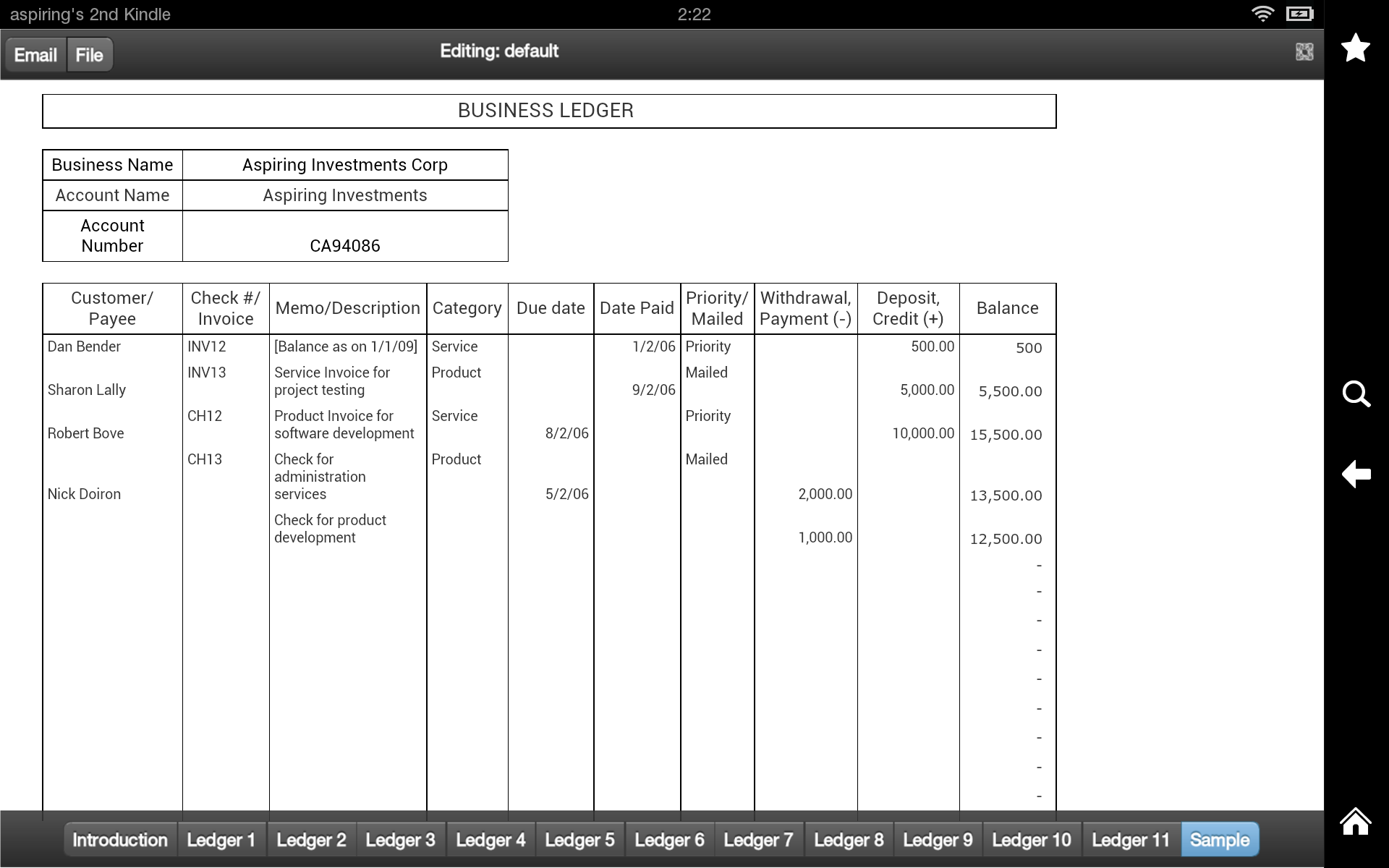 Ledger Pro - App on Amazon Appstore