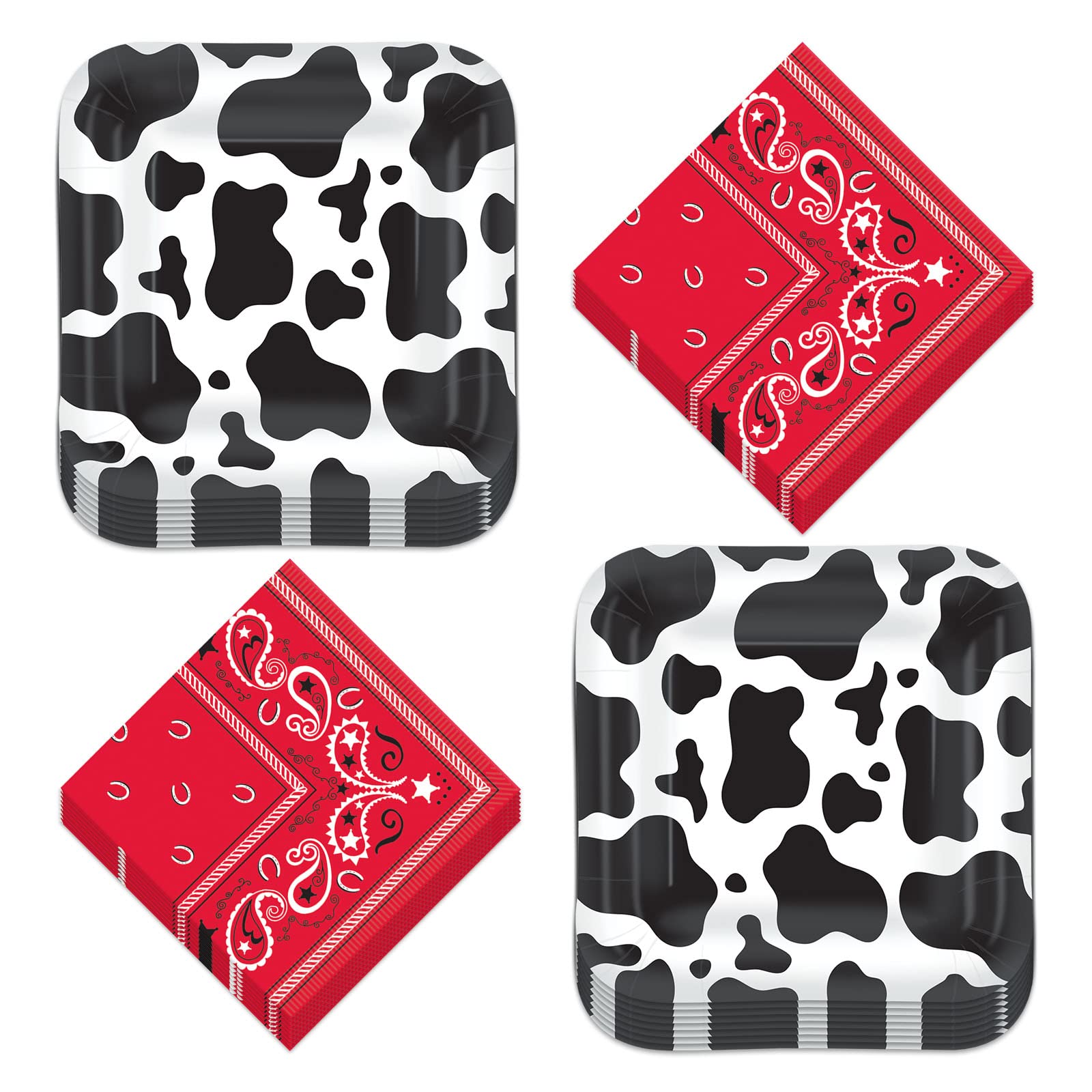 Western Red Bandana Print