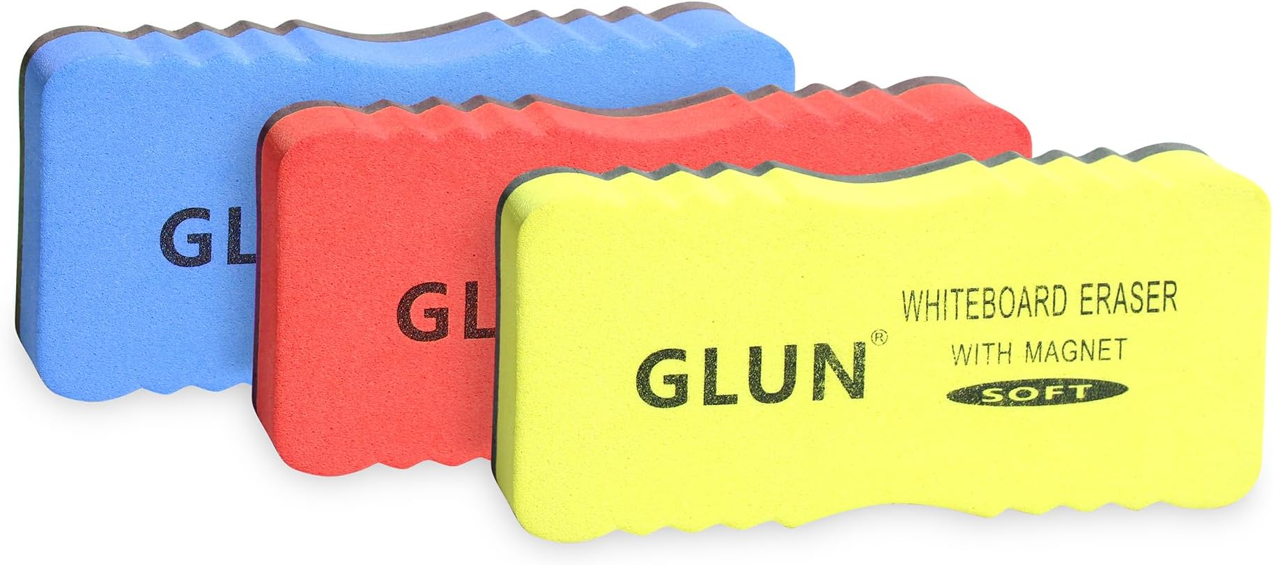 GLUN® Magnetic White Board Duster, Black Board Multicolour Duster for ...