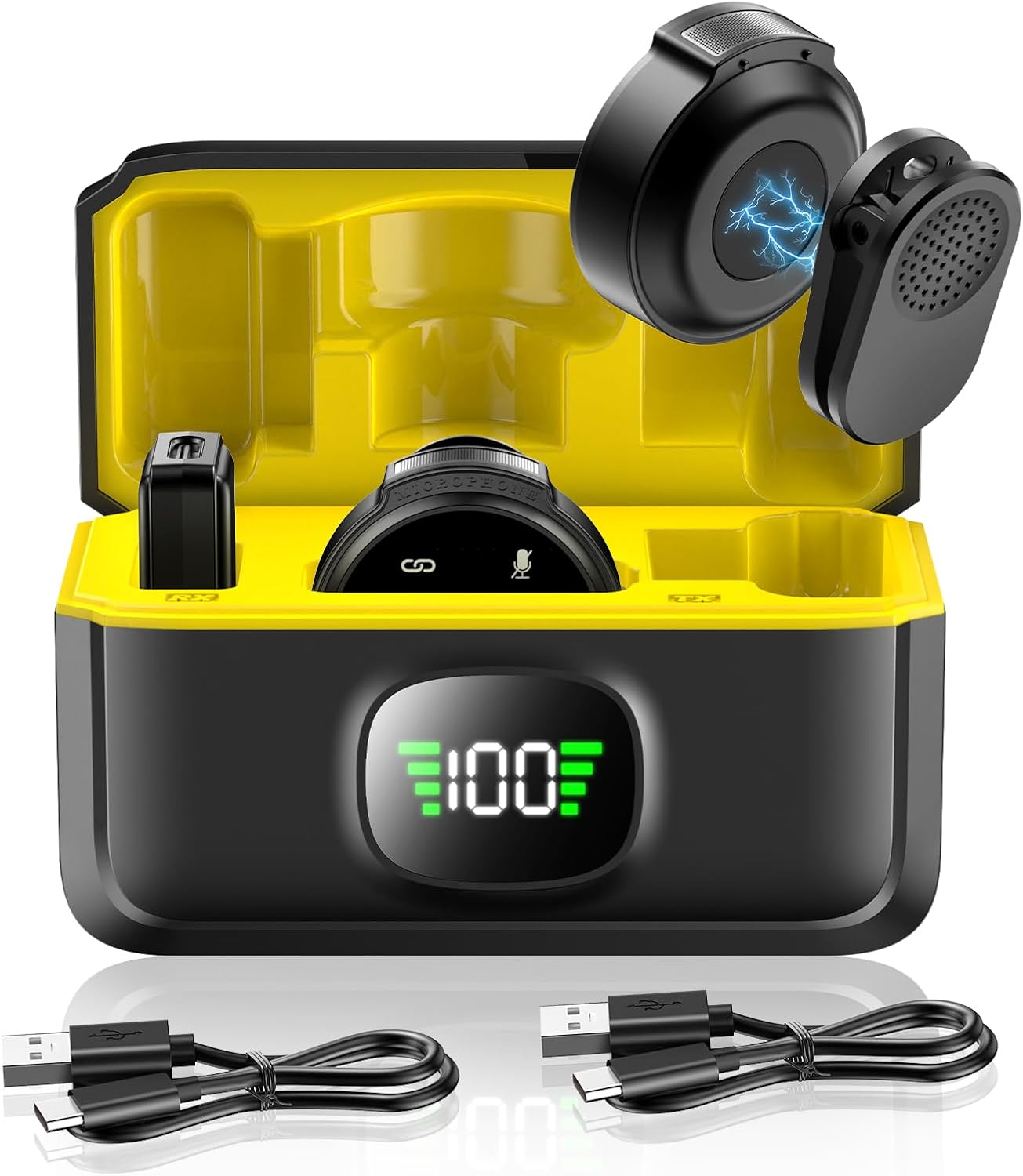 Amazon.com: Wireless Microphone for iPhone, USB-C Compatible for iPhone ...