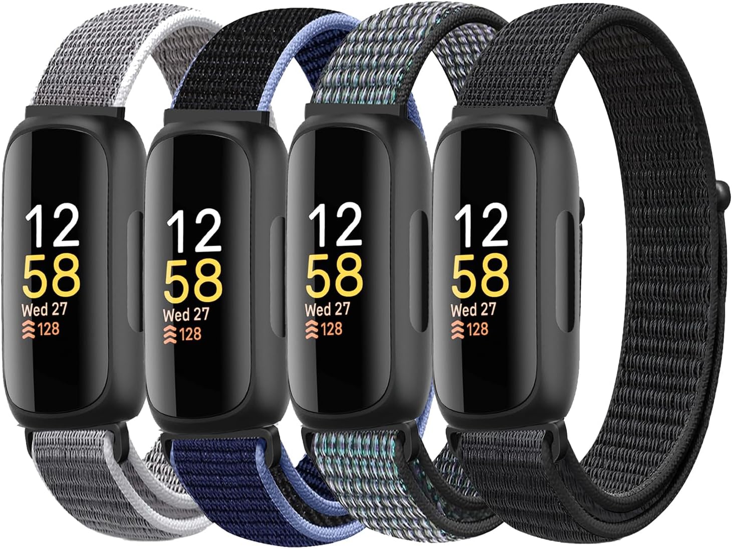 Amazon.com: WNIPH Nylon Bands Compatible for Fitbit Inspire 3/2/HR/Ace ...