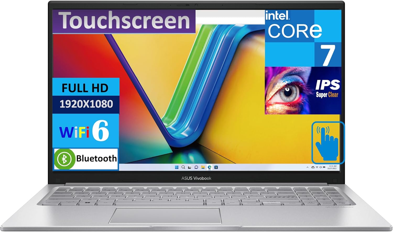 Amazon.com: ASUS Vivobook 15 Business Laptop, 15.6" Touchscreen IPS FHD ...