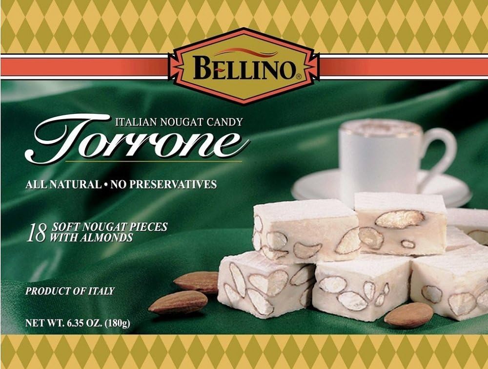 Amazon.com : Bellino Soft Torrone 6.35 oz (180g) 18 pieces : Food ...