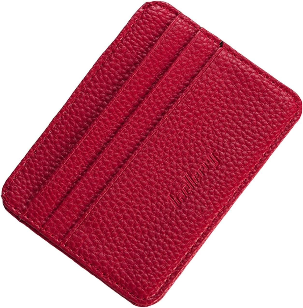 Amazon.com: Generic Minimalist Wallet for Men & Women Leather Cards ...