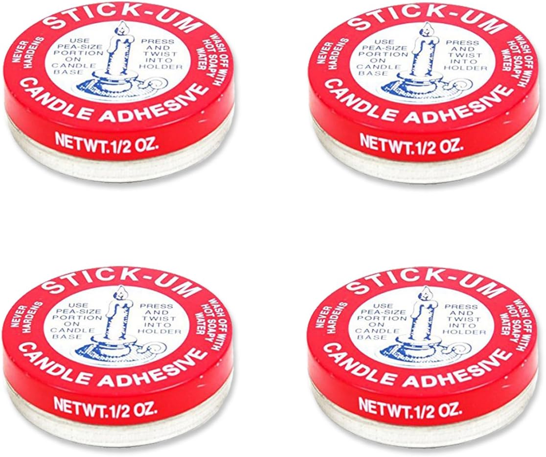 Amazon.com: Fox Run Stick-Um Candle Adhesive (4 Pack) : Home & Kitchen