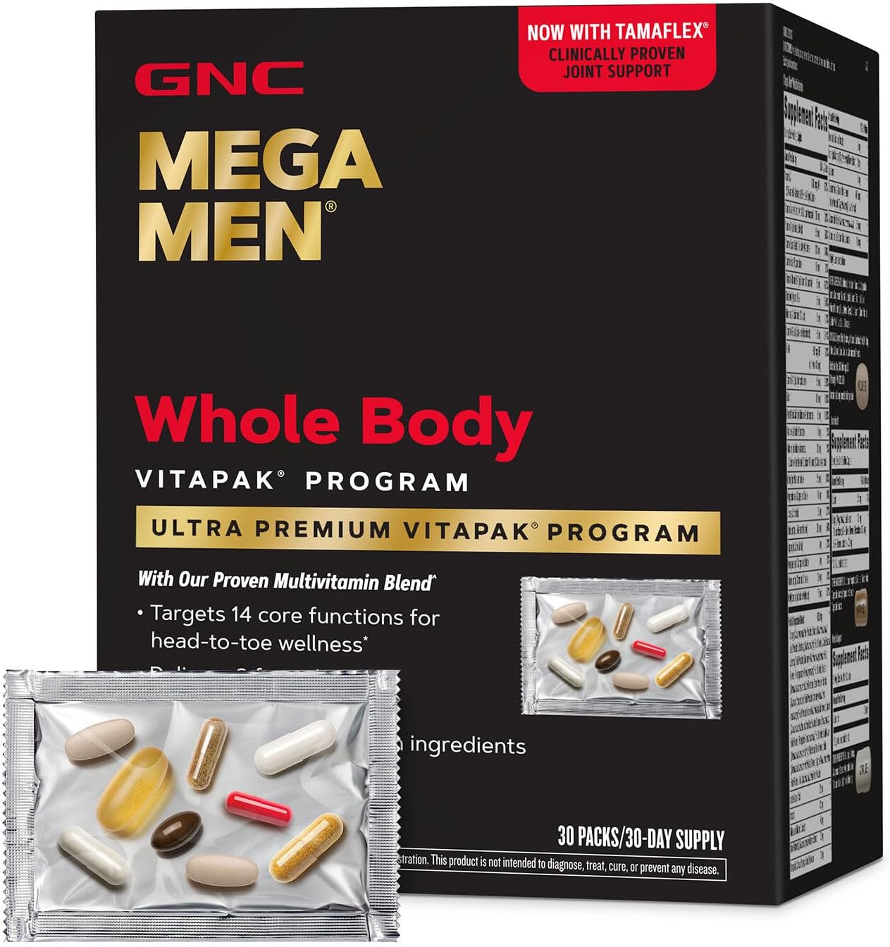 Amazon.com: Mega Men Whole Body Ultra Premium Vitapak Program, GNC’s ...