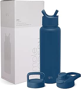 Simple Modern Water Bottle with Straw, Handle, and Chug Lid Vacuum ...