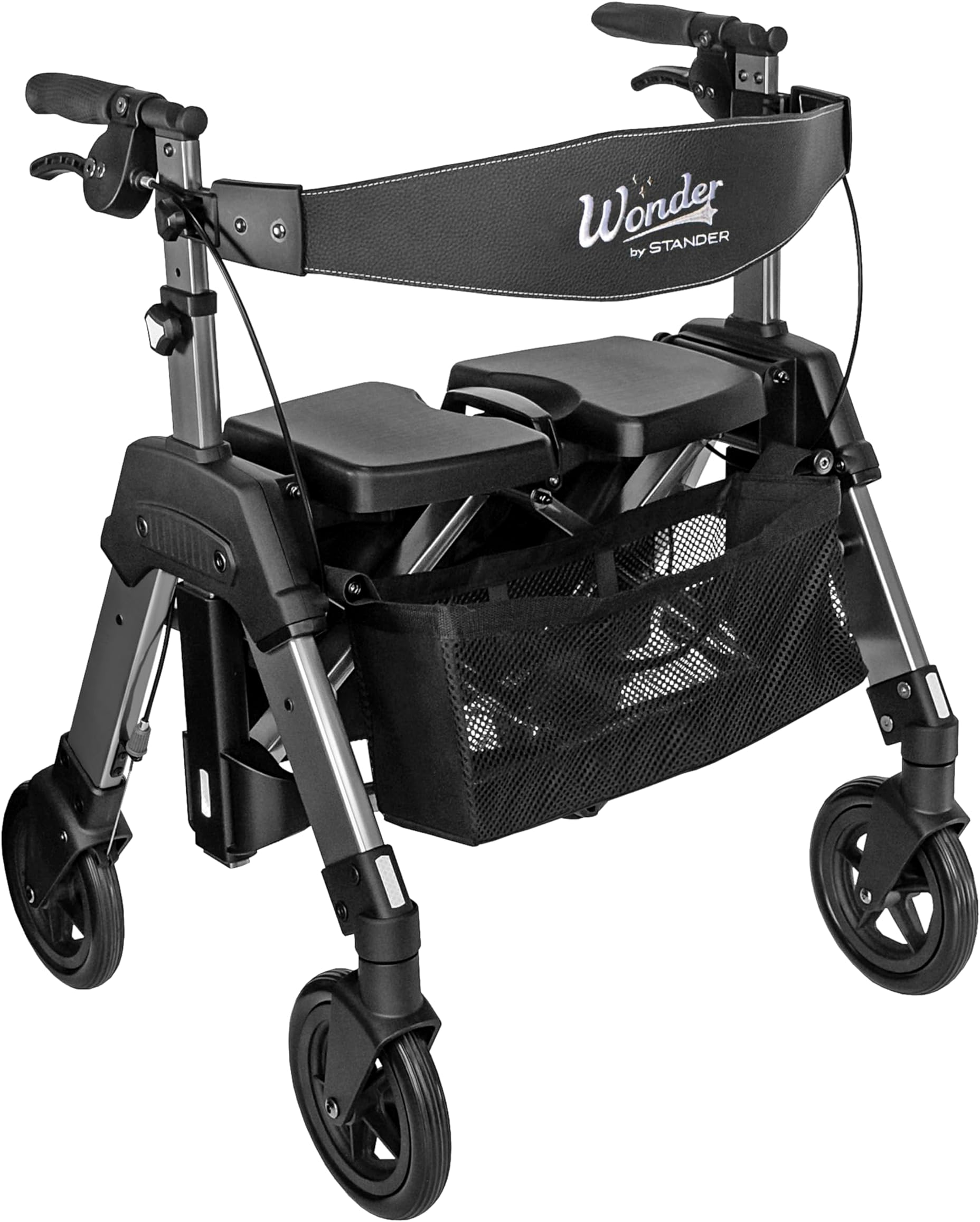 Amazon.com: Stander Wonder Bariatric Rollator, Heavy Duty Folding ...