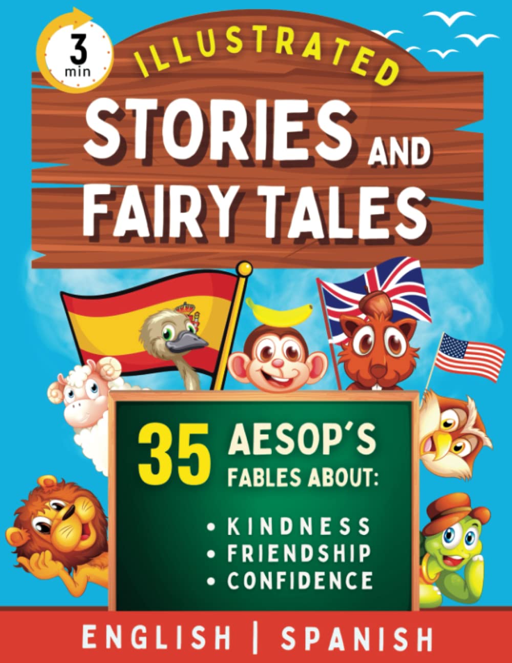 3-Minute Illustrated Aesop’s Fables, Fairytales, and Stories: Bilingual ...