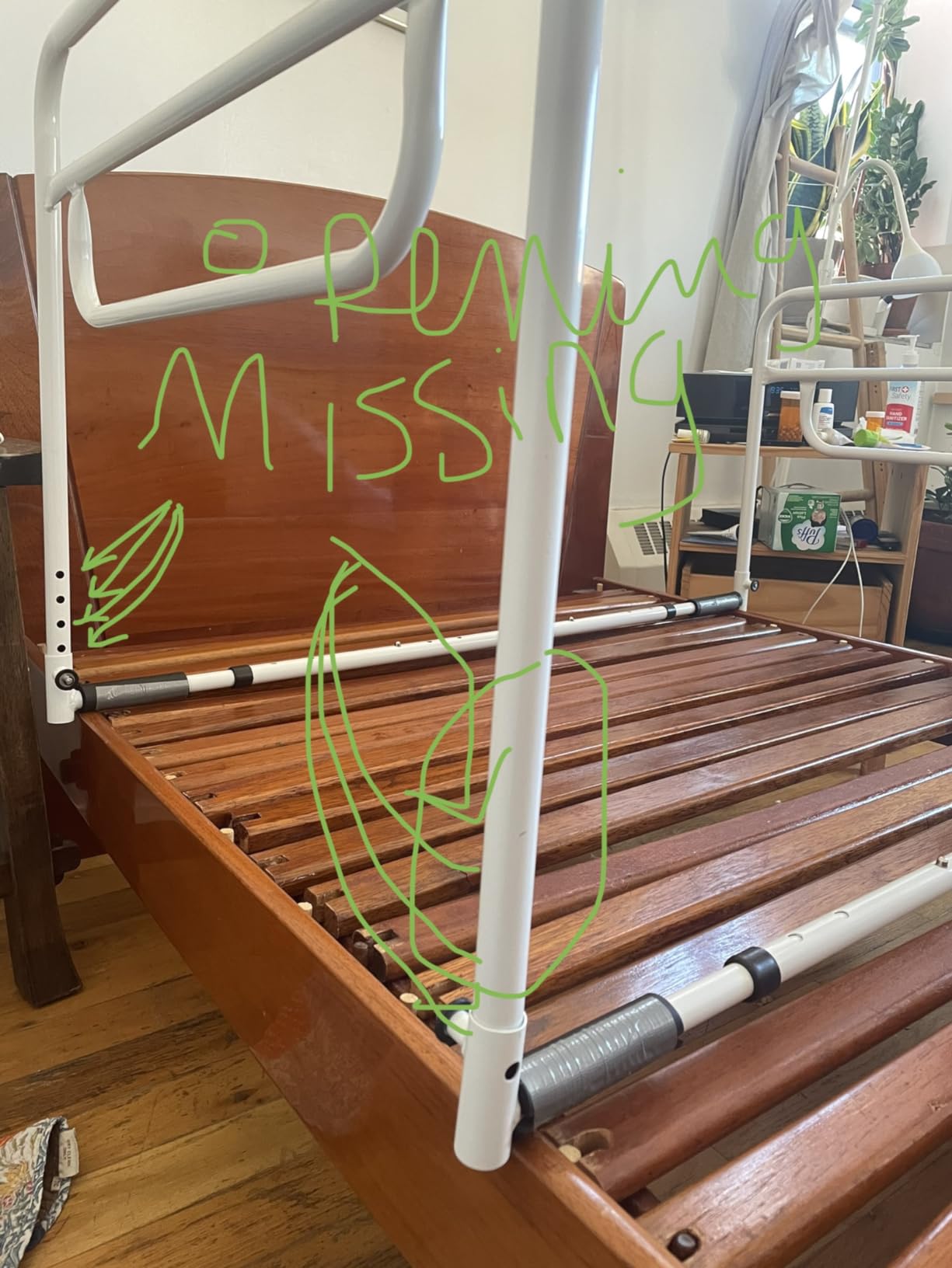 $15/mo - Finance RMS Dual Bed Side Assist Rail, Adjustable Height ...