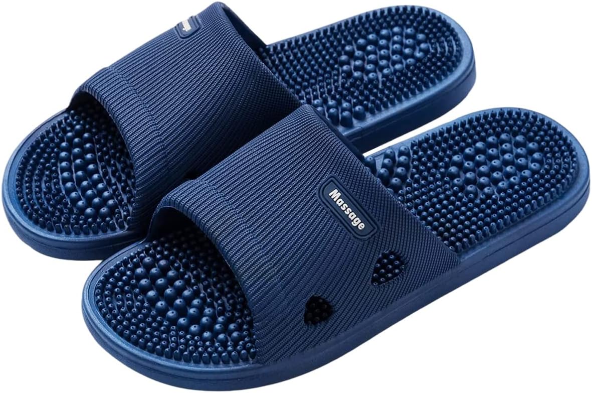 Amazon.com: Acupressure Reflexology Bathroom Massage Slippers Shoes ...