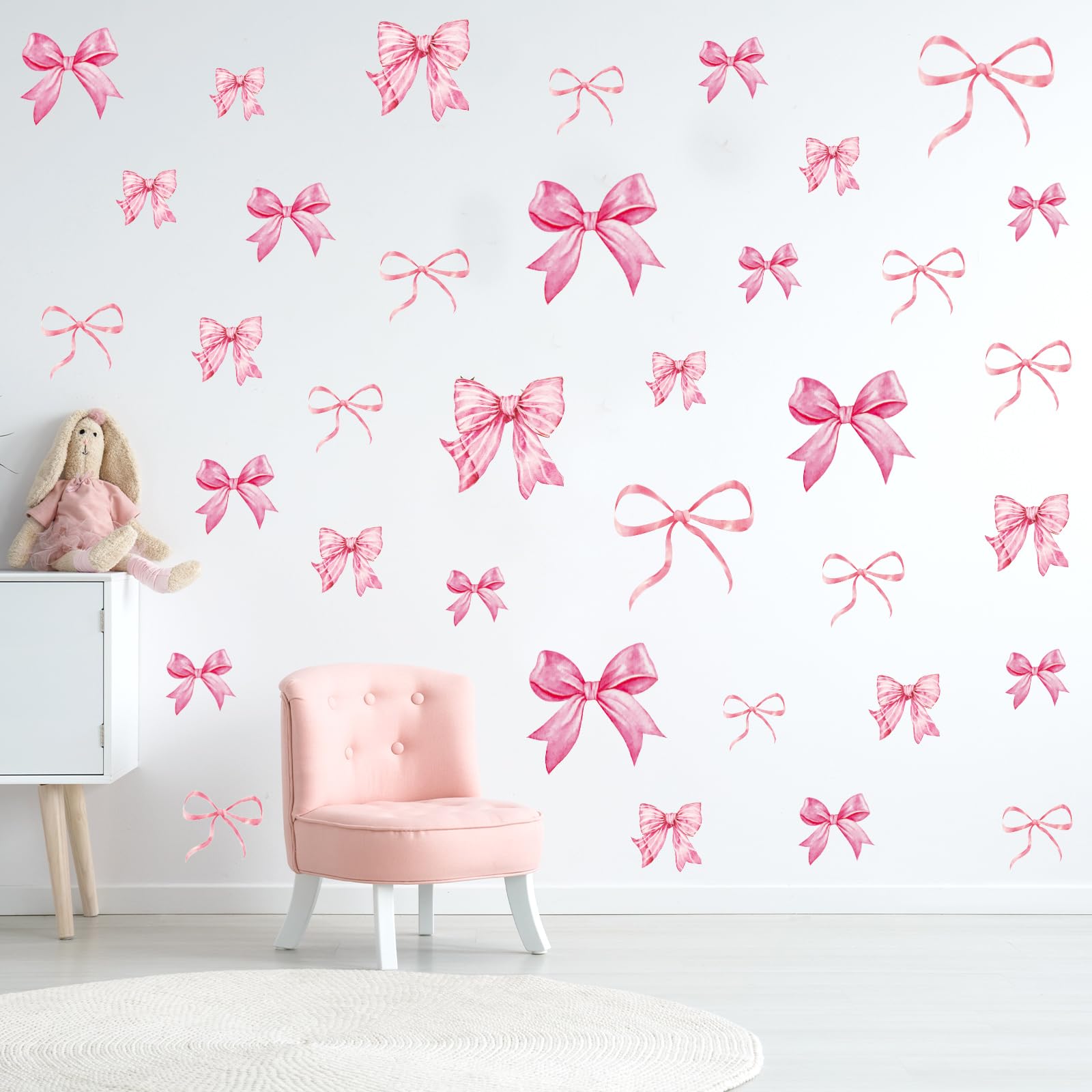 Cork Board Pink 60-Piece Pink Glitter Bow Bulletin Board Borders ...