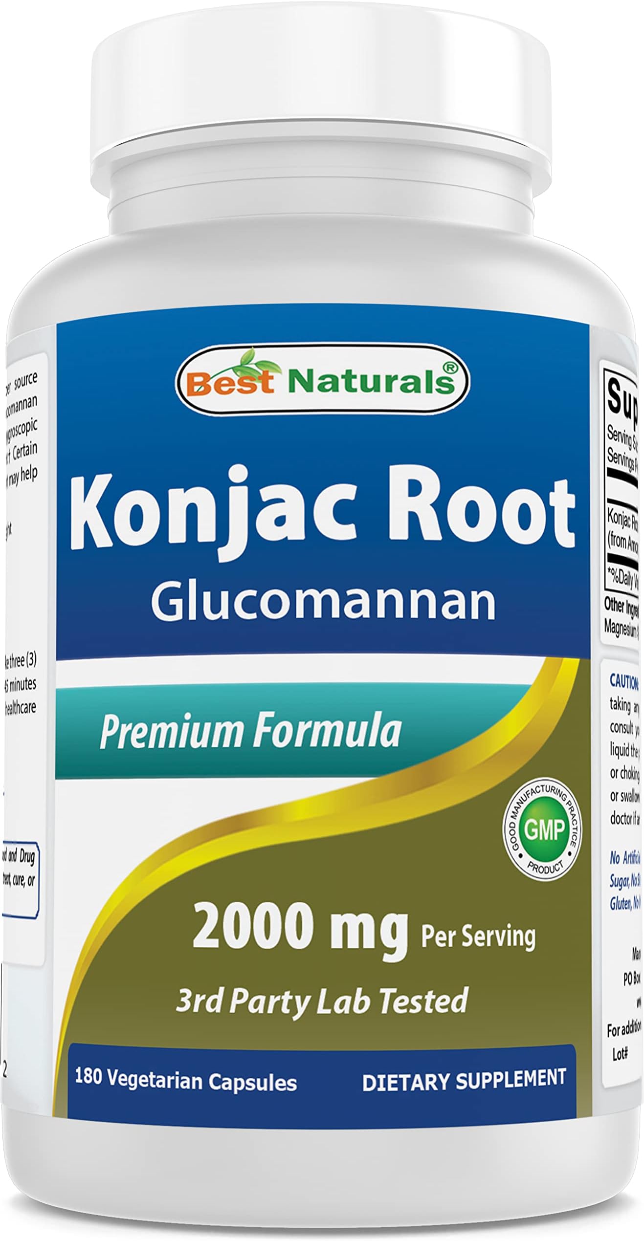 Amazon.com: Best Naturals Konjac Root 2000mg, 180 Count : Health ...