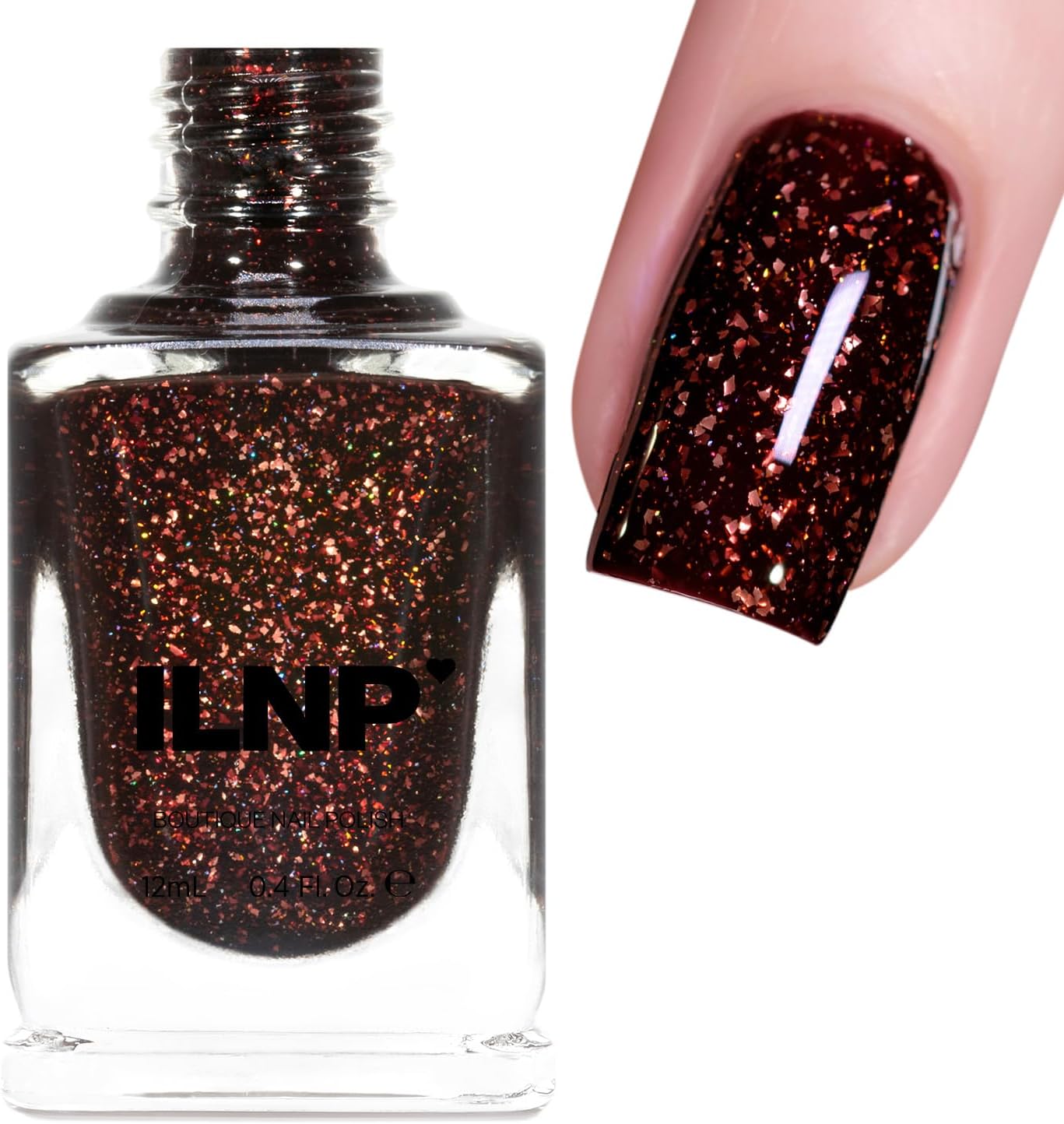 Amazon.com : ILNP Shapeshifter - Chocolate Brown Holographic Metallic ...