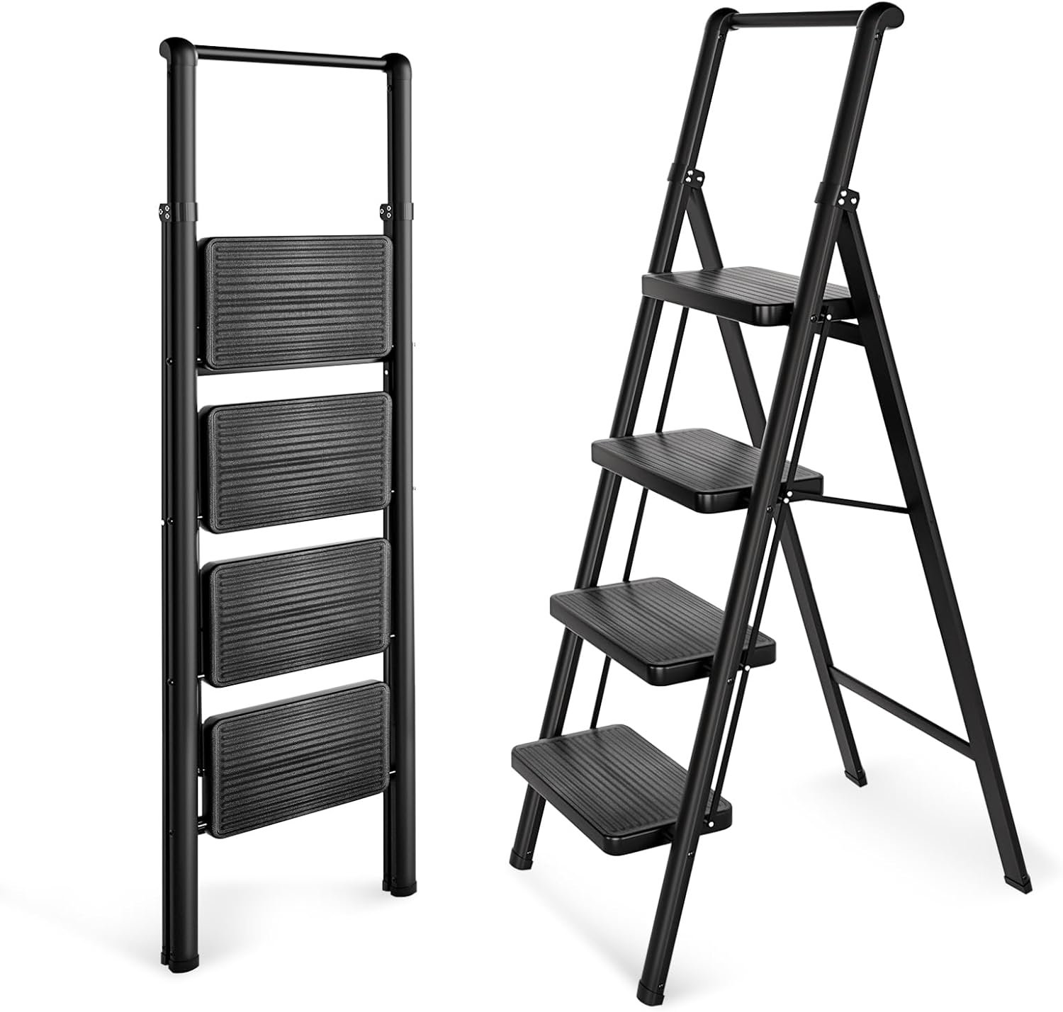 KOLLMAX 3 4 5 Step Ladder Step Stool Folding Step Stool Home Garage ...