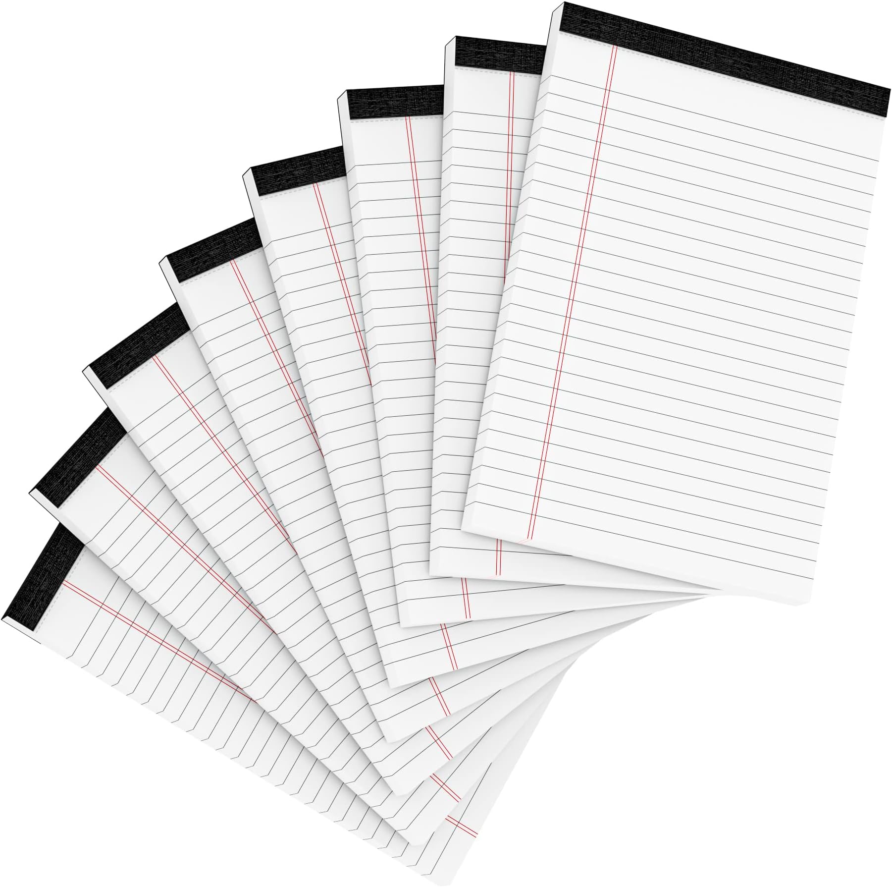 Amazon Basics Narrow Ruled Writing Pads, 50 Sheets Per Pad, 12 pack, 12 ...