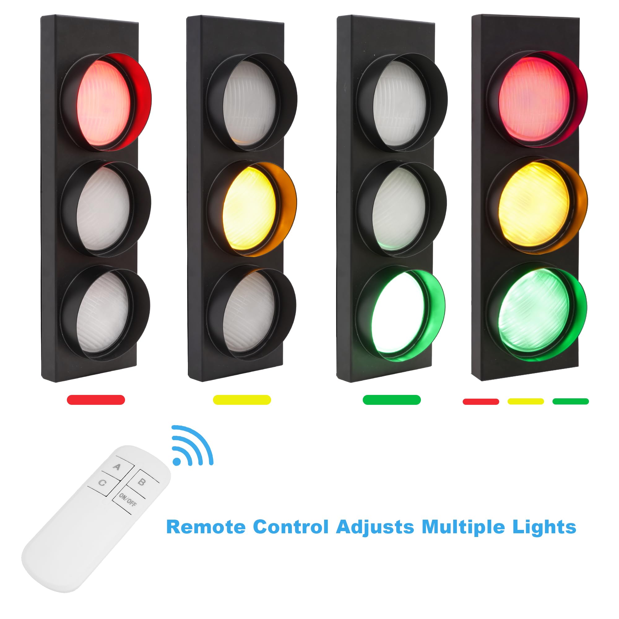 Traffic Lights Battery Powered Remote Control Battery Operated LED