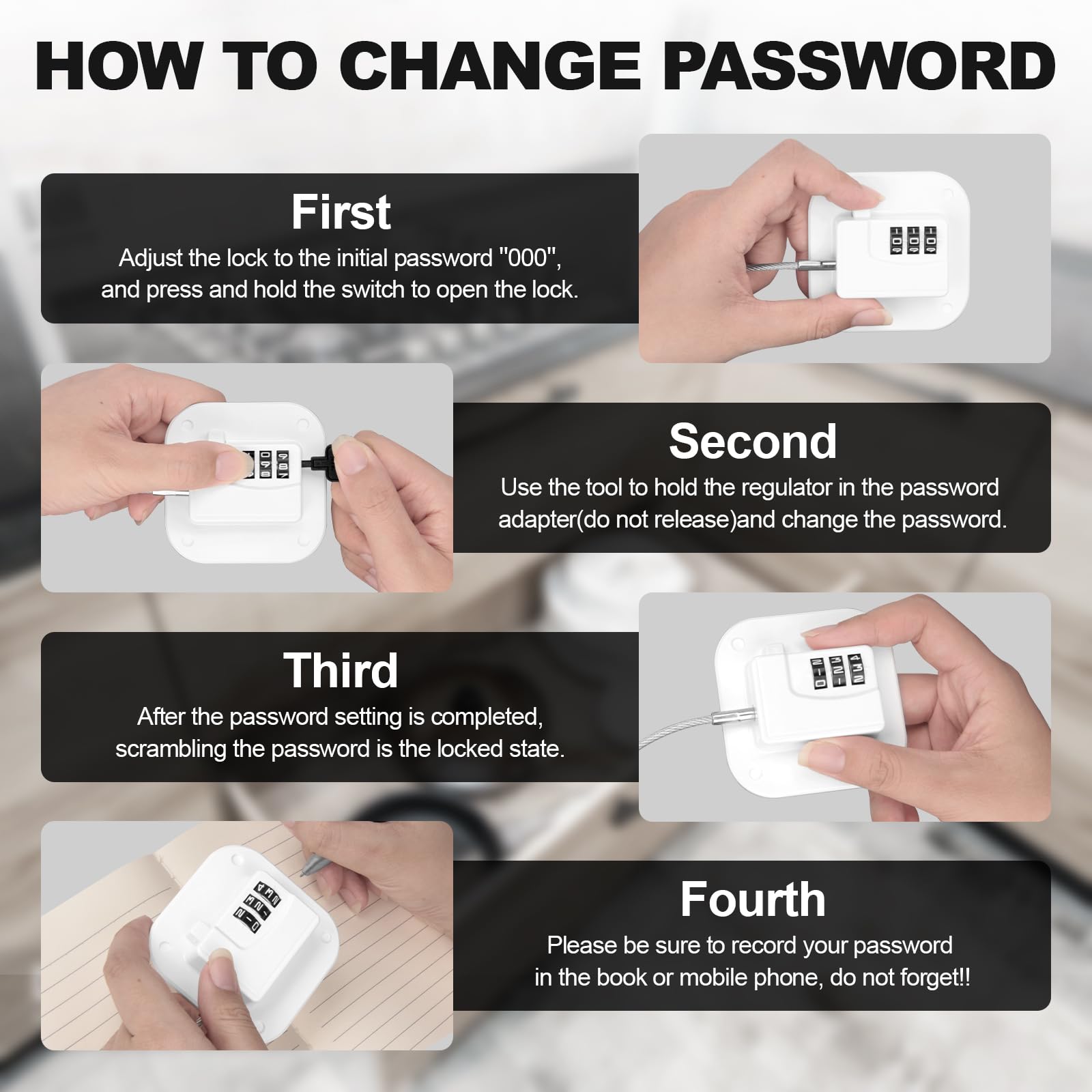 Snapklik.com : Refrigerator Lock 2 Packs, Fridge Lock Easy To Use And ...