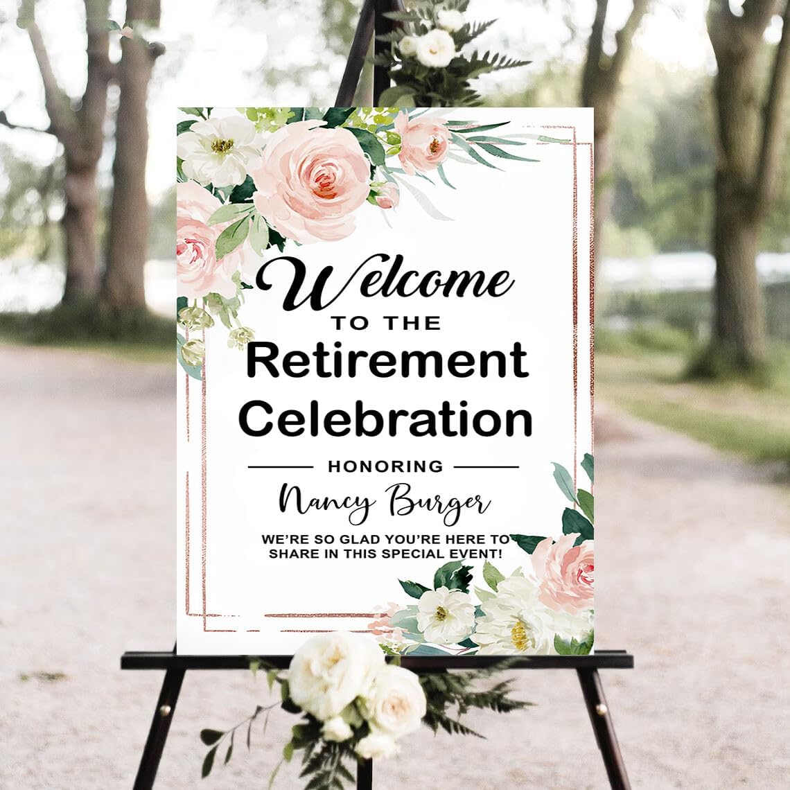 Amazon.com : KOLSTRAW Personalized Retirement Welcome Sign, Retirement ...