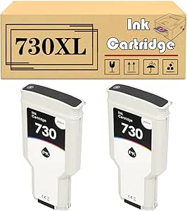 Amazon.com: Replacement 730 730XL 300ML Ink Cartridges Compatible for HP T1600 T2600 T1700 ...