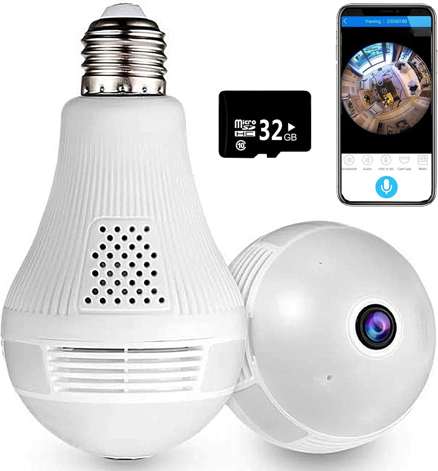 Amazon.com : WiFi Panoramic Camera, Include 32gb Card 1080P WiFi ...