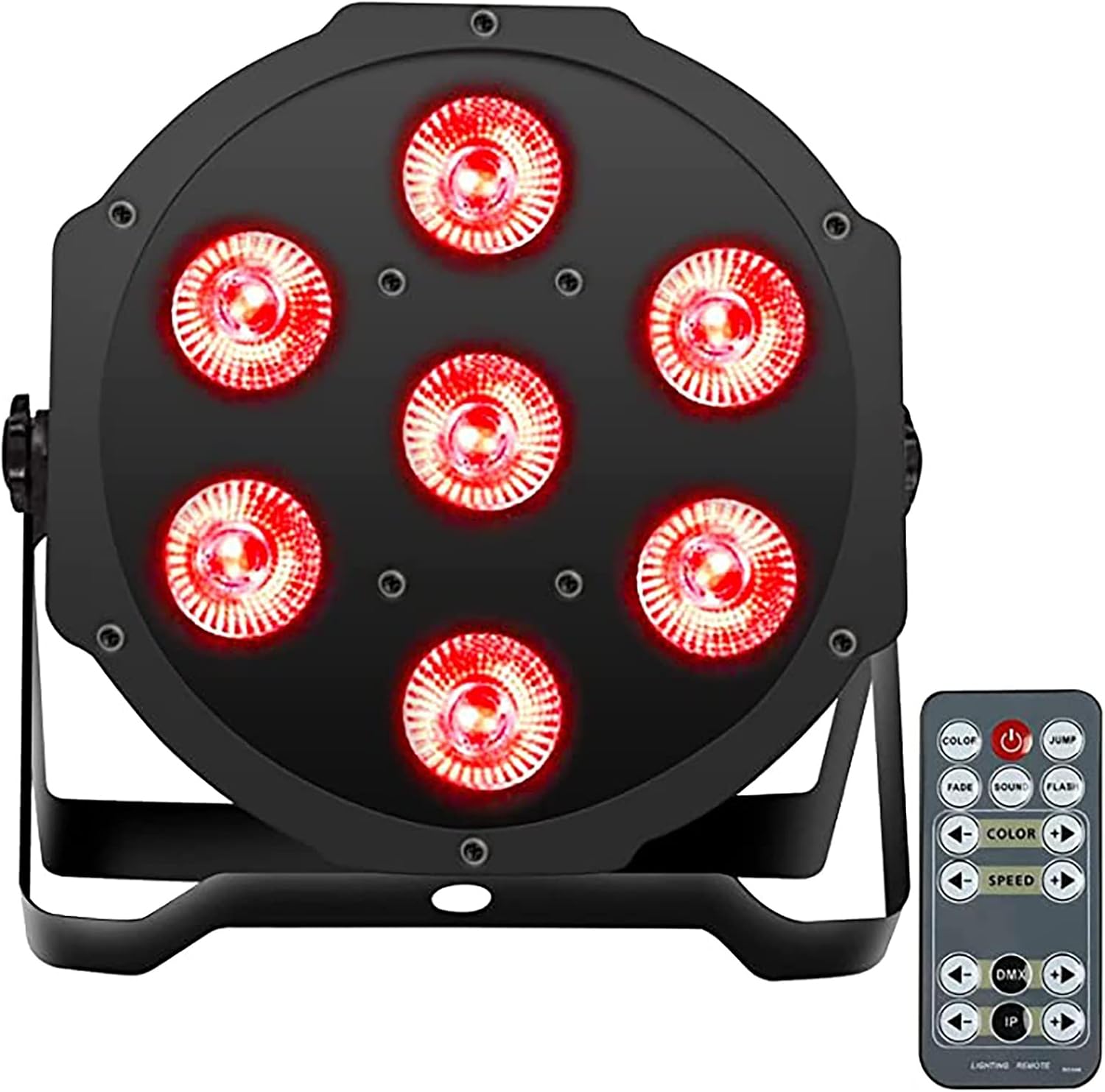 Amazon.com: SHEHDS Par Can Lights LED 7x18W RGBWA+UV 6in1 Wash/Strobe ...