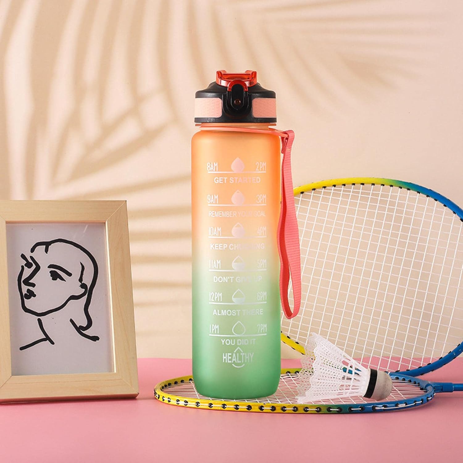 Amazon.com: EAIEP Plastic Water Cup Outdoor Portable with Rope Sports ...