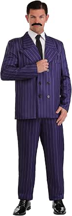 Amazon.com: Adult Gomez Addams Costume for Men with Jacket, Pants, Tie ...