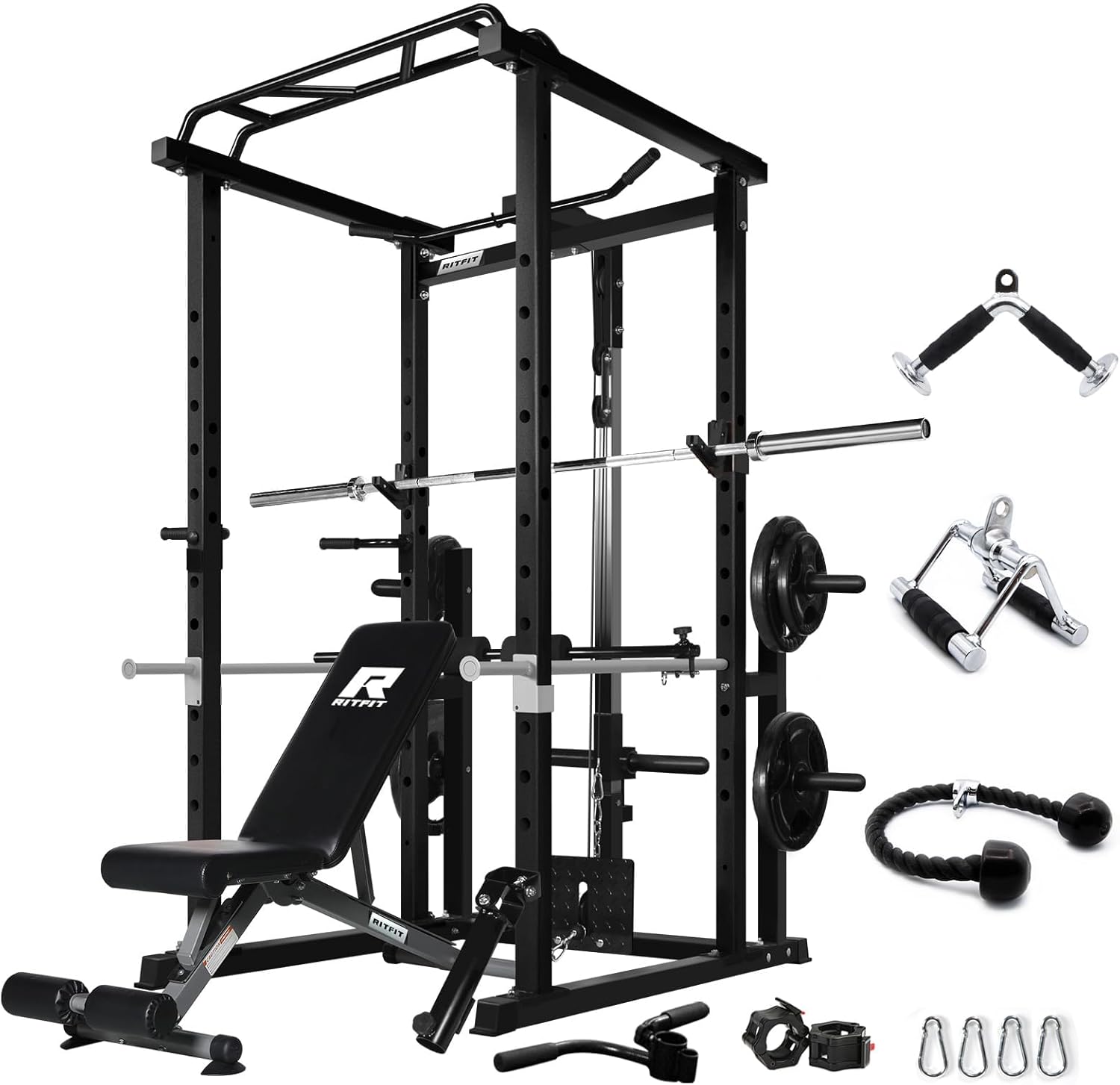 RitFit Power Cage with Optional LAT PullDownCable CrossoverSmith ...