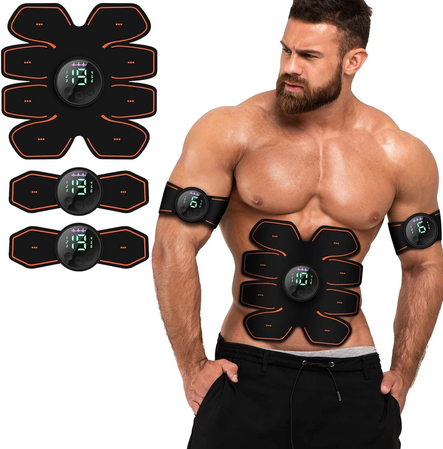 Agam Abs Stimulator Muscle Toner Abs Stimulating Belt Abdominal Trainer ...