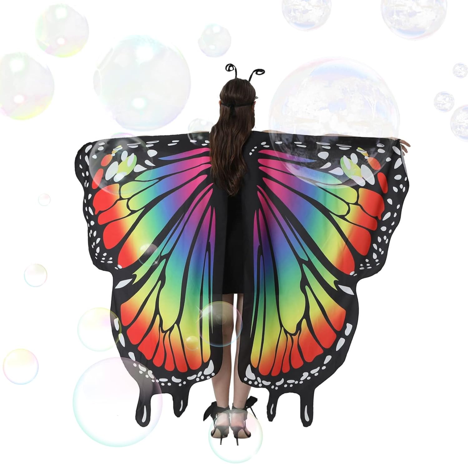 Unicoco Women Butterfly Wings Shawl, Style 1 Adult Butterfly Wings ...