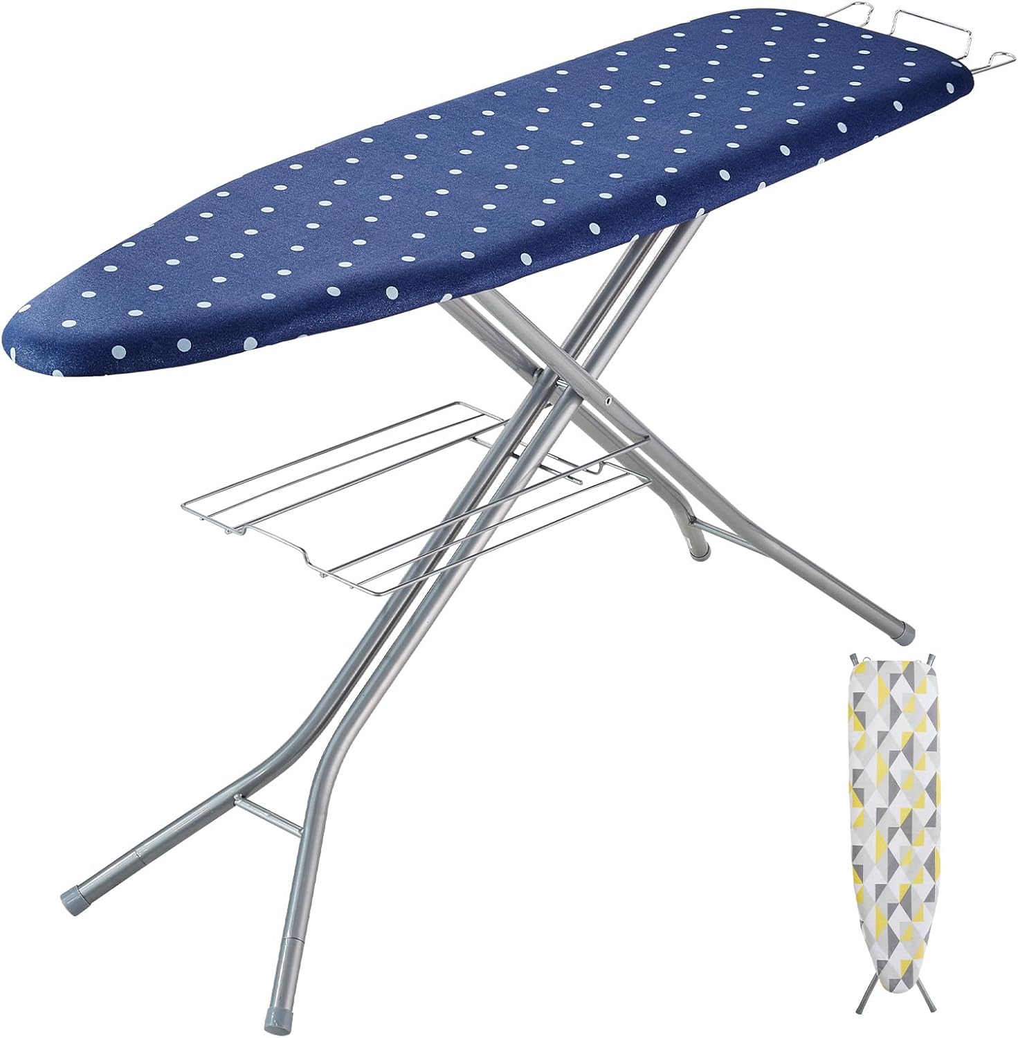 Amazon.com: VEVOR Ironing Board with Bottom Storage Tray, Thickened 4 ...