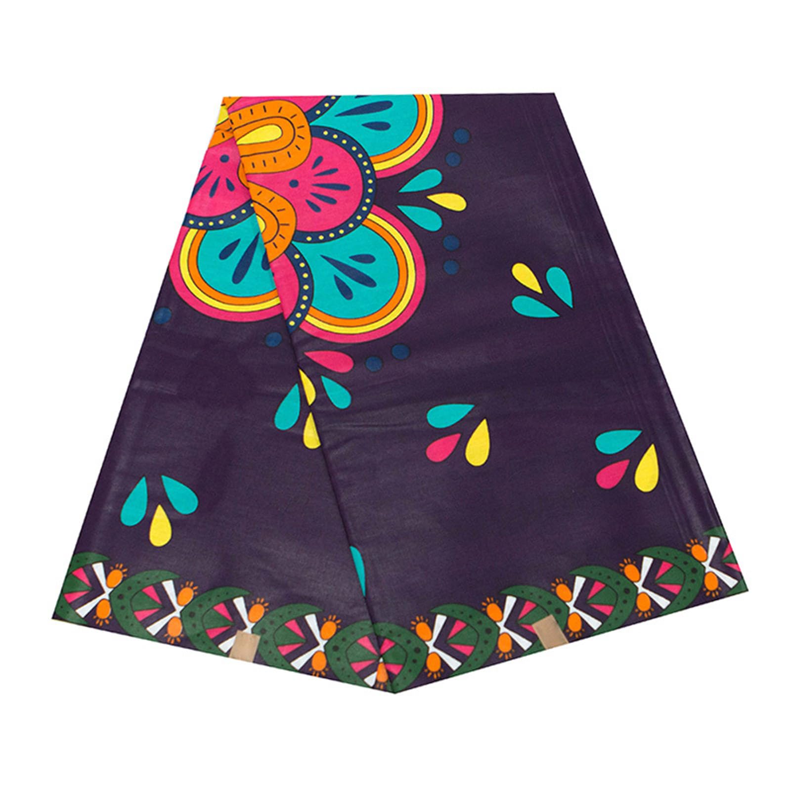 Amazon.com: Generic African Fabrics, 100% Cotton Ankara Wax Printed ...