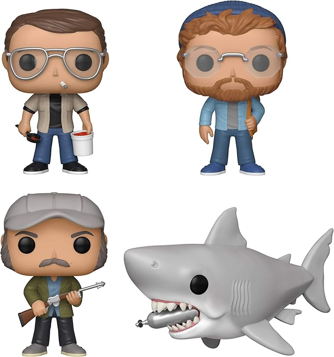 Amazon.com: Funko Movies: Pop! Jaws Collectors Set - Chief Brody, Matt ...