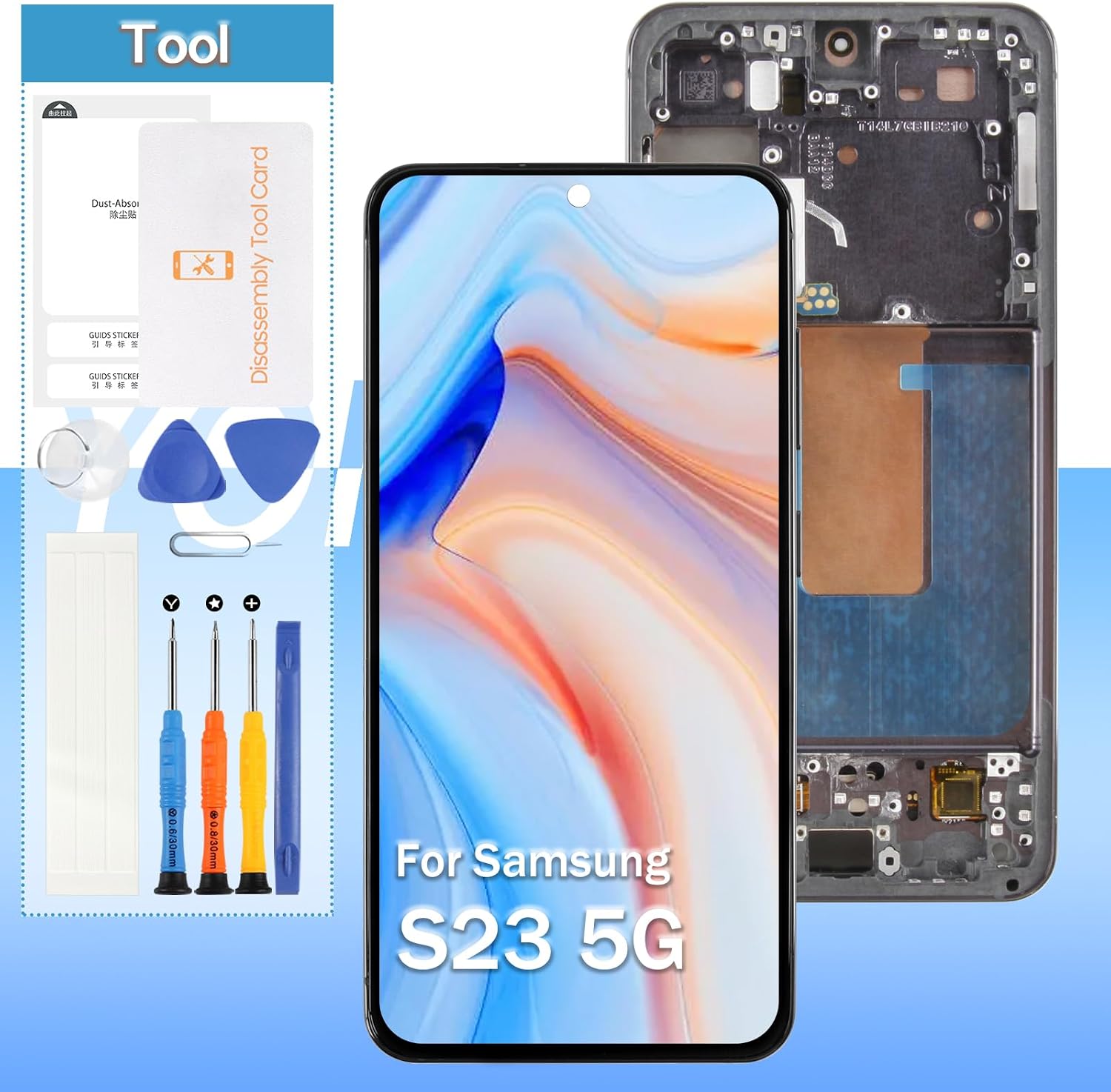 Amazon.com: Screen Replacement for Samsung Galaxy S23 5G SM-S911u S911a ...