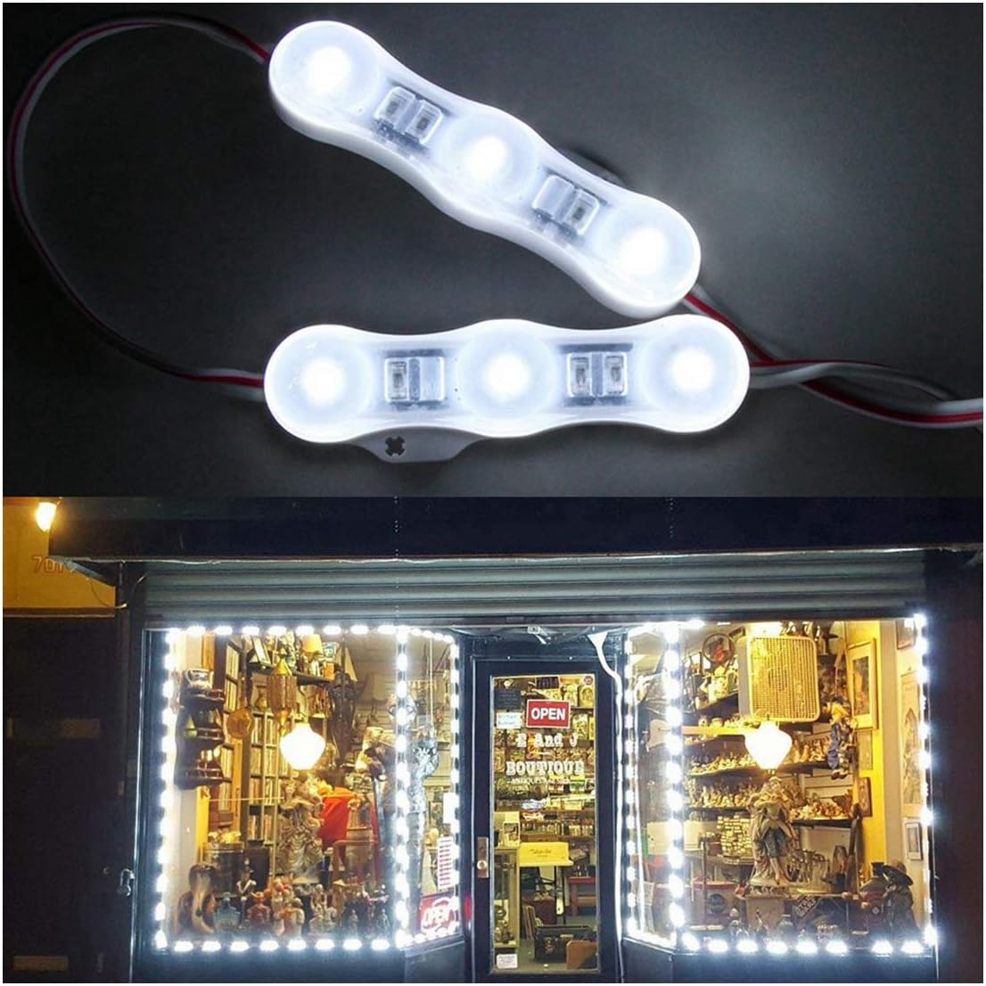 20FT Store Front LED Light Waterproof 40pcs 3led 2835 White LED Module ...